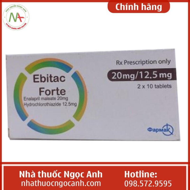 Thuốc Ebitac Forte 20/12.5 là thuốc gì, giá bao nhiêu, mua ở đâu?