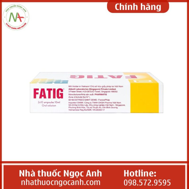 Thuốc Fatig có tác dụng gì, cách dùng, giá bao nhiêu tiền, mua ở đâu