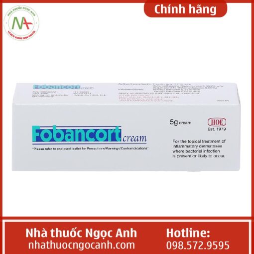 Thuốc Fobancort Cream 5g là thuốc gì, giá bao nhiêu, mua ở đâu?