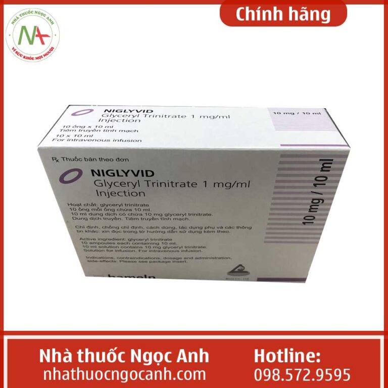 Thuốc tiêm Glyceryl Trinitrate-hameln 1mg/ml giá bao nhiêu, mua ở đâu