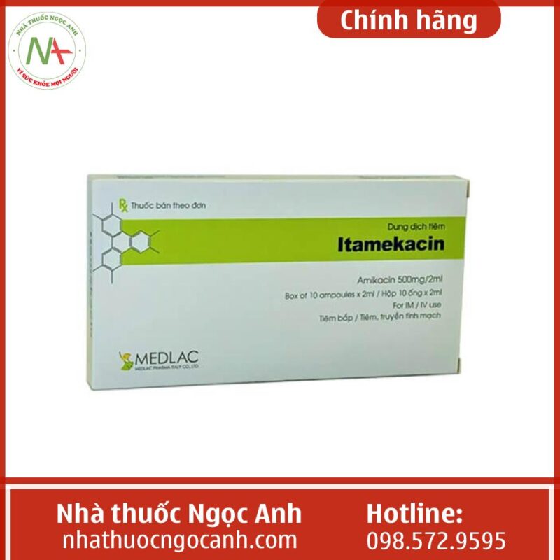 Thuốc Itamekacin 500mg/2ml nhóm nào, giá bao nhiêu, mua ở đâu
