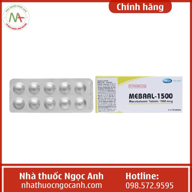 Thuốc Mebaal 1500 mcg là thuốc gì, giá bao nhiêu, mua ở đâu?