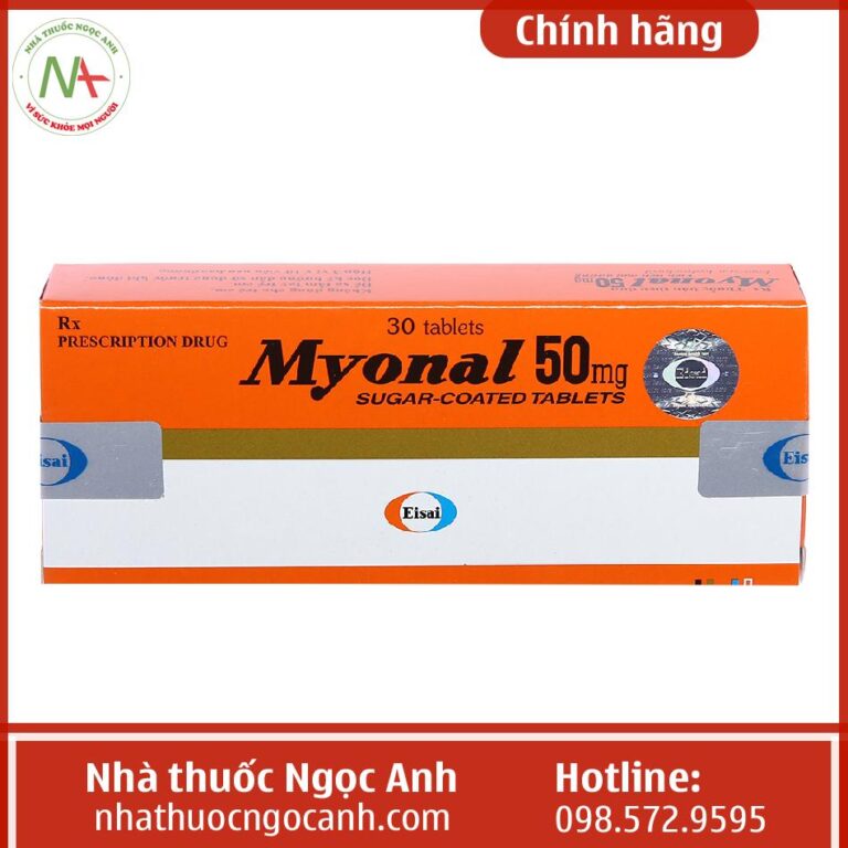 Thuốc Myonal 50mg là thuốc gì, điều trị bệnh gì, giá bao nhiêu, mua ở đâu