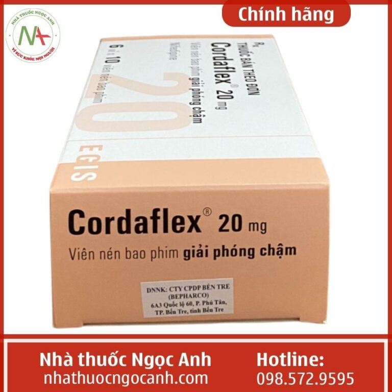 Thuốc Cordaflex 20mg là thuốc gì, chỉ định, giá bao nhiêu, mua ở đâu