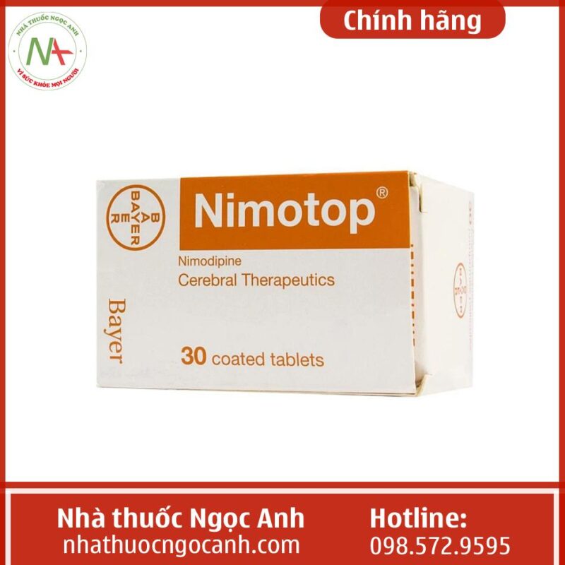 Thuốc Nimotop 30mg liều trong xuất huyết dưới nhện, giá bao nhiêu, mua ...