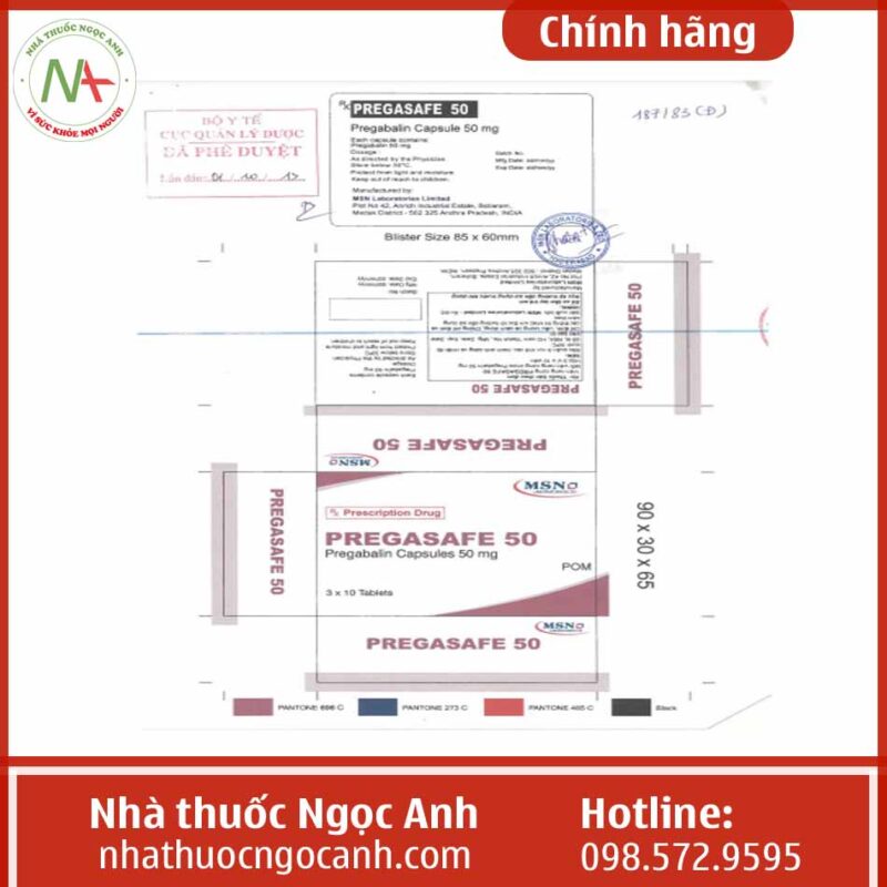Thuốc Pregasafe 50 mg là thuốc gì, giá bao nhiêu, mua ở đâu?