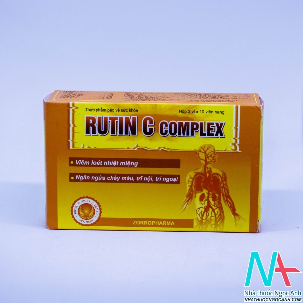 Thuốc Rutin C complex: Công dụng, liều dùng, lưu ý tác dụng phụ, giá bán