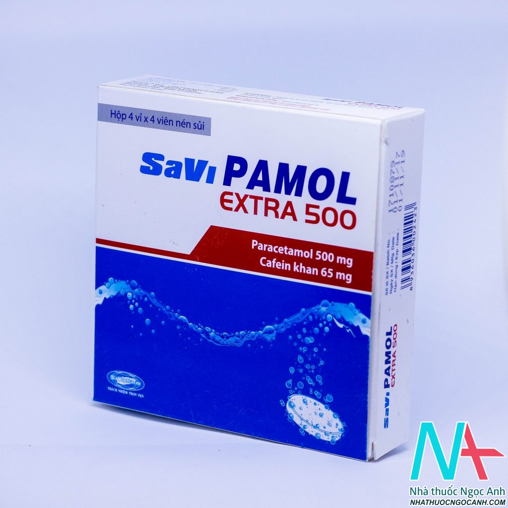 Thuốc Savi Pamol Extra 500: Công dụng, liều dùng, lưu ý tác dụng phụ