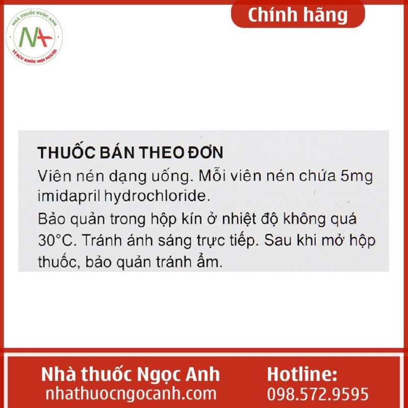 Thuốc Tanatril Tablets 5mg là thuốc gì, giá bao nhiêu, mua ở đâu?