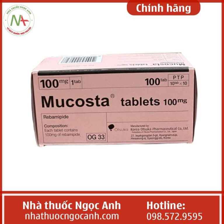 Thuốc Mucosta Tablets 100mg là thuốc gì, mua ở đâu, giá bao nhiêu