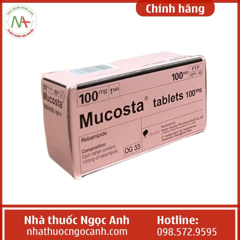 Thuốc Mucosta Tablets 100mg là thuốc gì, mua ở đâu, giá bao nhiêu