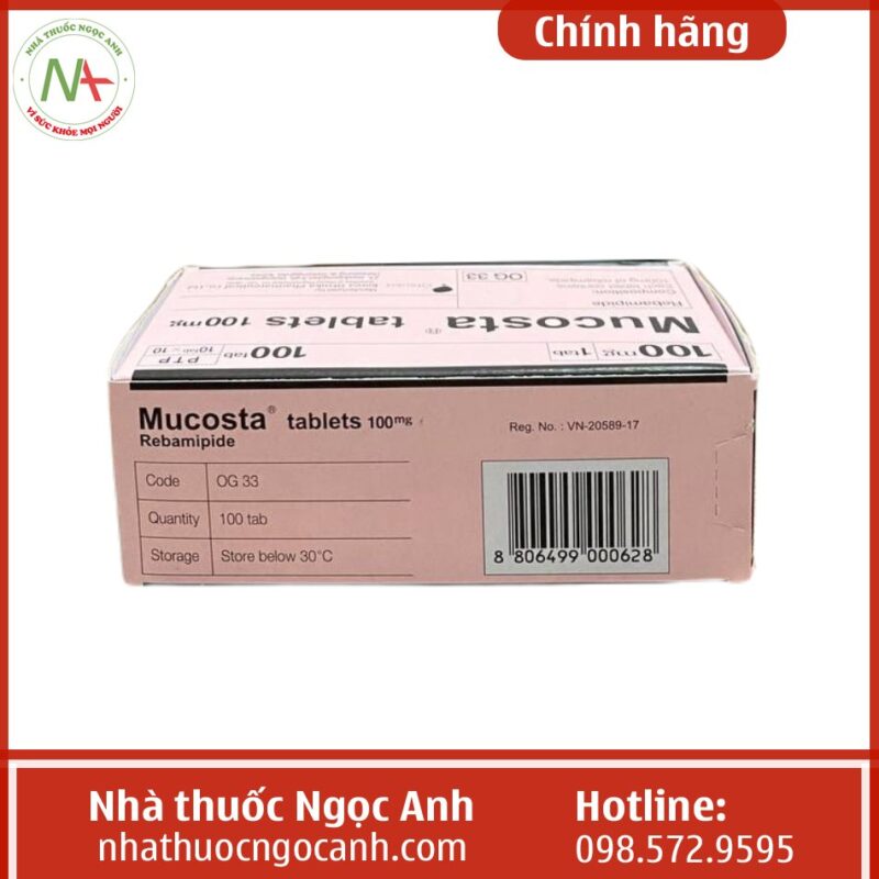 Thuốc Mucosta Tablets 100mg là thuốc gì, mua ở đâu, giá bao nhiêu