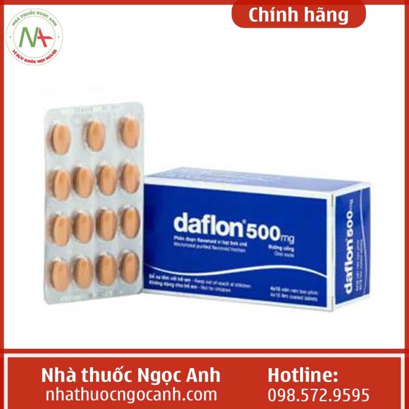 Thuốc Daflon 500 mg là thuốc gì, liều dùng, giá bao nhiêu, mua ở đâu