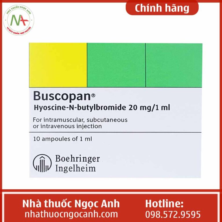 Thuốc Buscopan 20mg/ml tiêm đường nào, giá bao nhiêu, mua ở đâu
