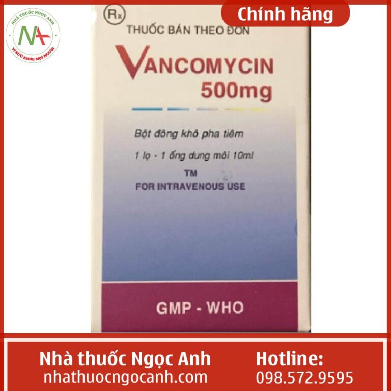 Thuốc Vancomycin 500mg Bidiphar là thuốc gì, giá bao nhiêu, mua ở đâu