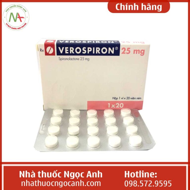 Thuốc Verospiron 25 mg có tác dụng gì? giá bao nhiêu?