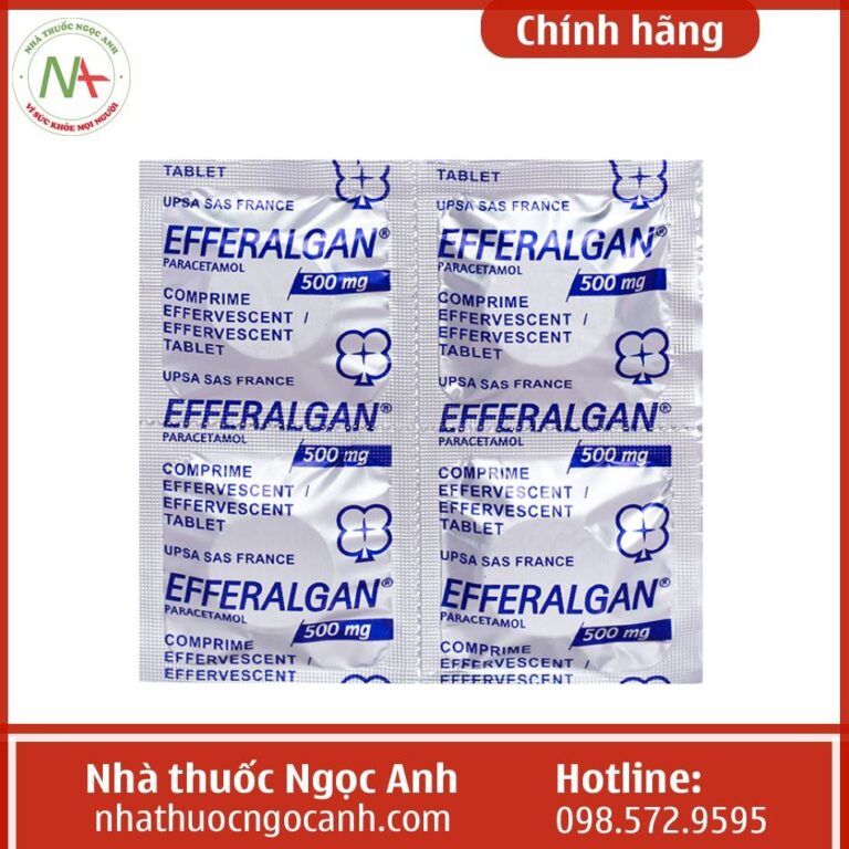 Thuốc Efferalgan 500 mg viên sủi có tác dụng gì, giá bao nhiêu, mua ở đâu