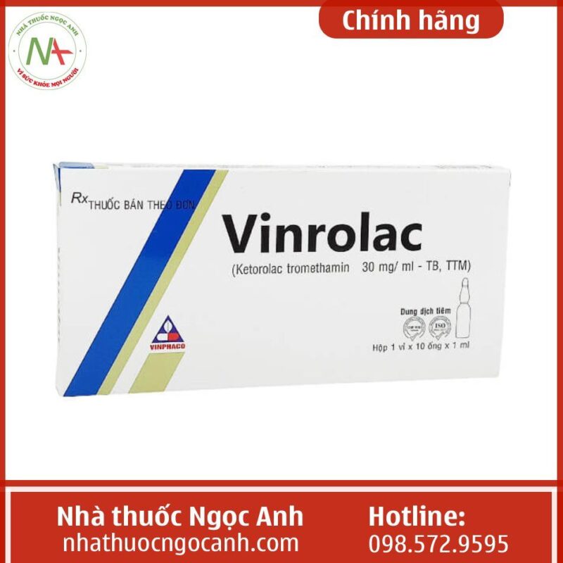 Thuốc Vinrolac 30mg/ml là thuốc gì, giá bao nhiêu, mua ở đâu?