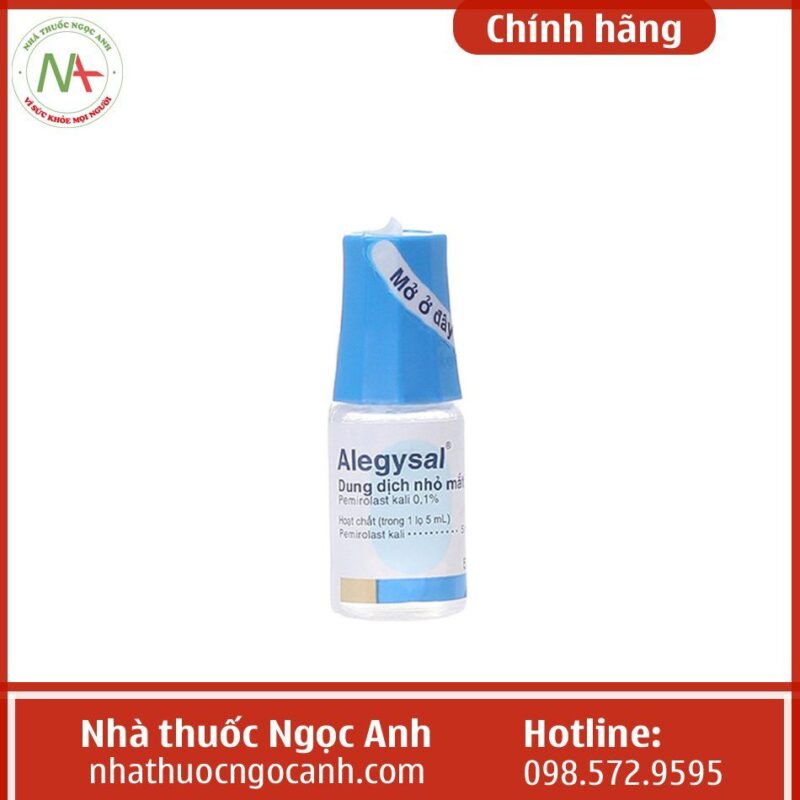Thuốc Alegysal 0.1% 5ml là thuốc gì, giá bao nhiêu, mua ở đâu?