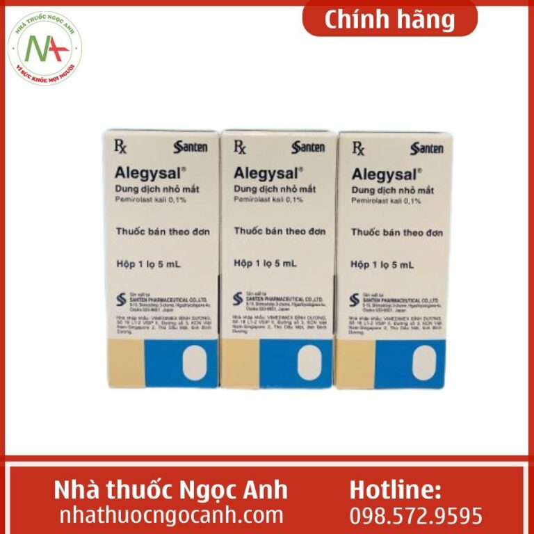 Thuốc Alegysal 0.1% 5ml là thuốc gì, giá bao nhiêu, mua ở đâu?