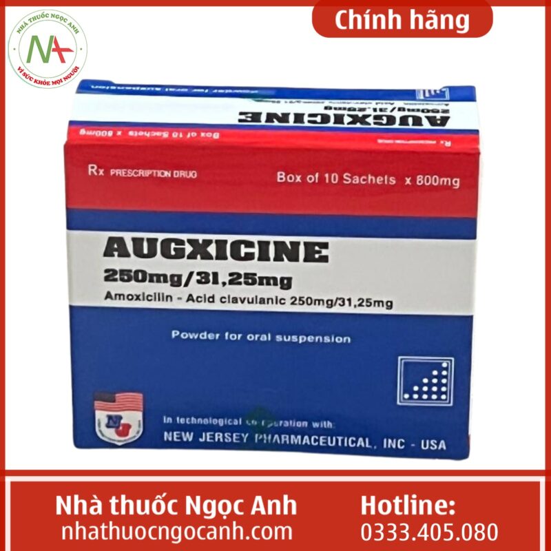 Thuốc Augxicine 250mg/31,25mg là thuốc gì, giá bao nhiêu, mua ở đâu