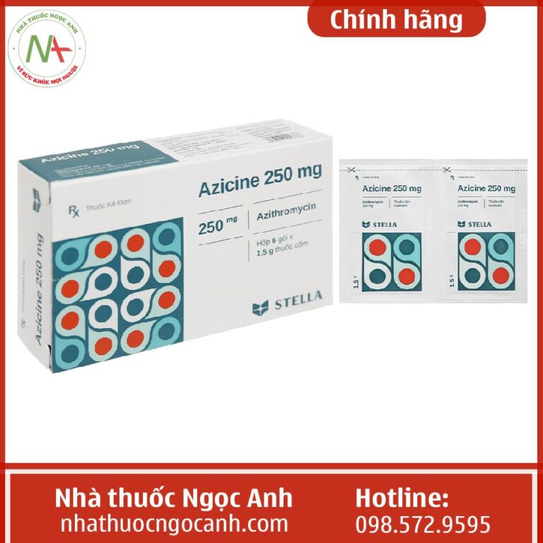 Thuốc Azicine 250mg Stella giá bao nhiêu? Mua ở đâu?