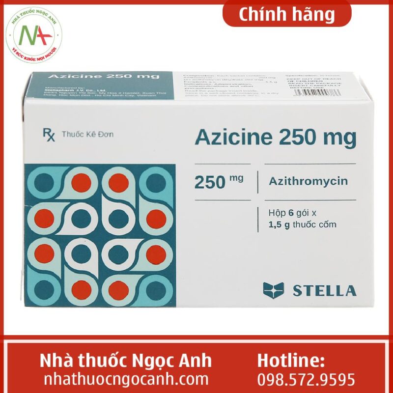 Thuốc Azicine 250mg Stella giá bao nhiêu? Mua ở đâu?