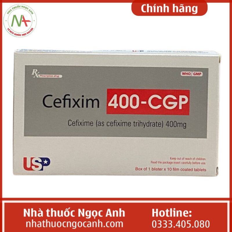 Thuốc Cefixim 400-CGP là thuốc gì? Giá bao nhiêu? Mua ở đâu?