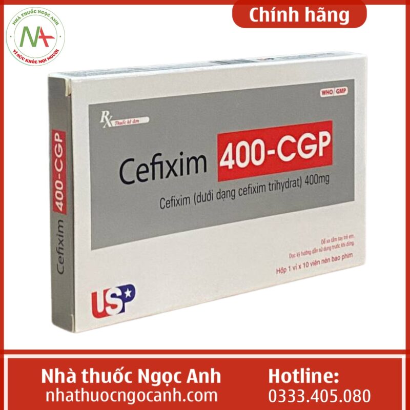 Thuốc Cefixim 400-CGP là thuốc gì? Giá bao nhiêu? Mua ở đâu?