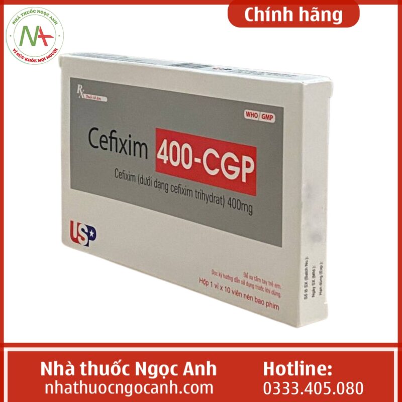 Thuốc Cefixim 400-CGP là thuốc gì? Giá bao nhiêu? Mua ở đâu?