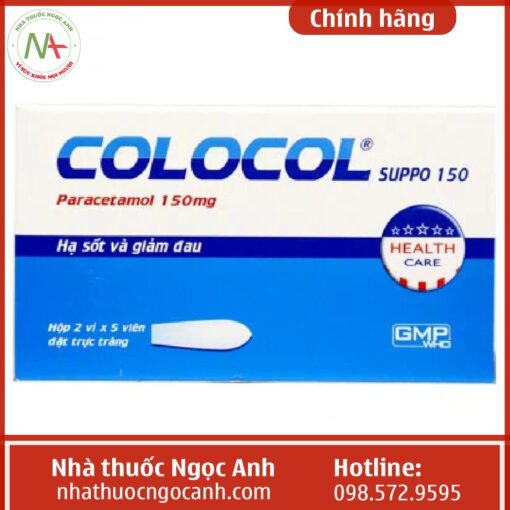 Thuốc Colocol Suppo 150 có tác dụng gì, giá bao nhiêu, mua ở đâu