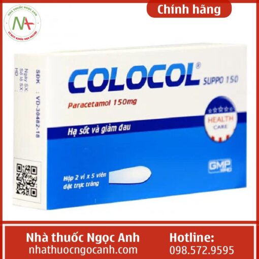 Thuốc Colocol Suppo 150 có tác dụng gì, giá bao nhiêu, mua ở đâu