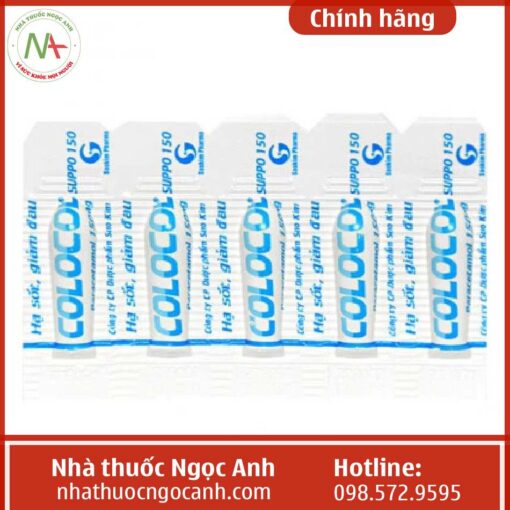 Thuốc Colocol Suppo 150 có tác dụng gì, giá bao nhiêu, mua ở đâu