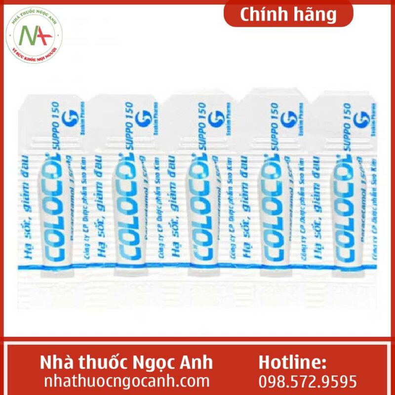 Thuốc Colocol Suppo 150 có tác dụng gì, giá bao nhiêu, mua ở đâu