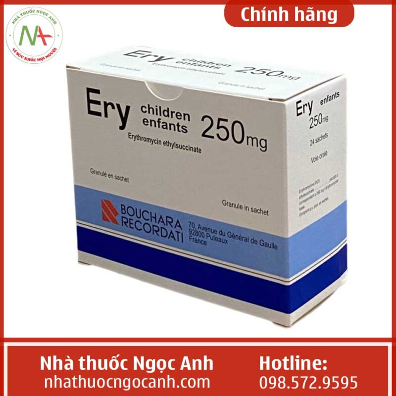 Thuốc Ery Children enfants 250mg là thuốc gì, giá bao nhiêu, mua ở đâu