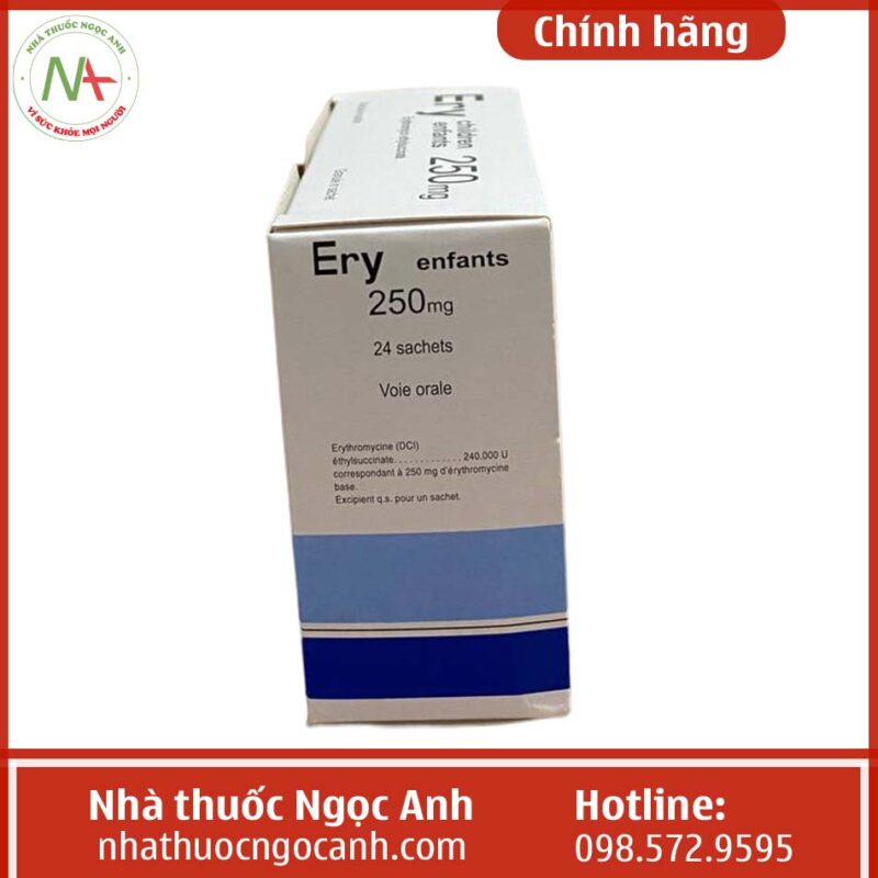 Thuốc Ery Children enfants 250mg là thuốc gì, giá bao nhiêu, mua ở đâu