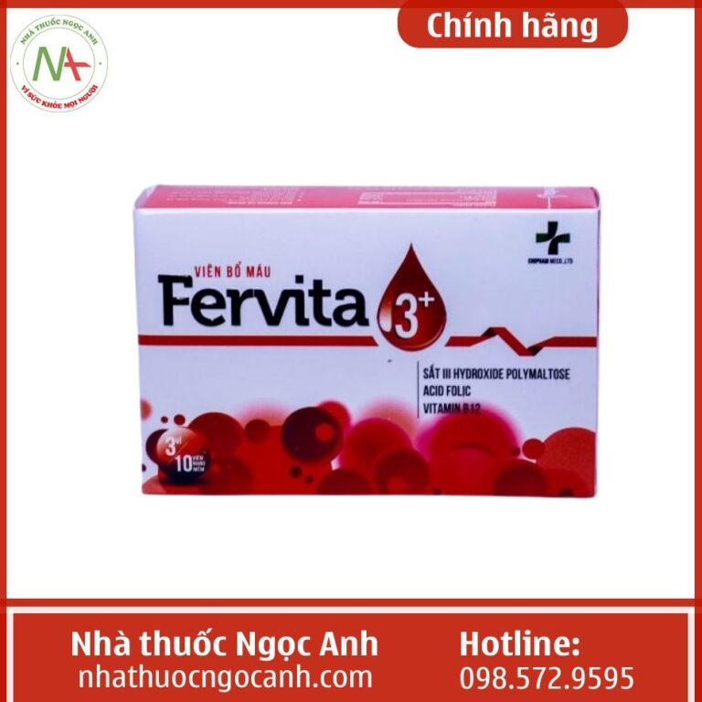 Thuốc Fervita 3+ là thuốc gì, có tác dụng gì, giá bao nhiêu, mua ở đâu