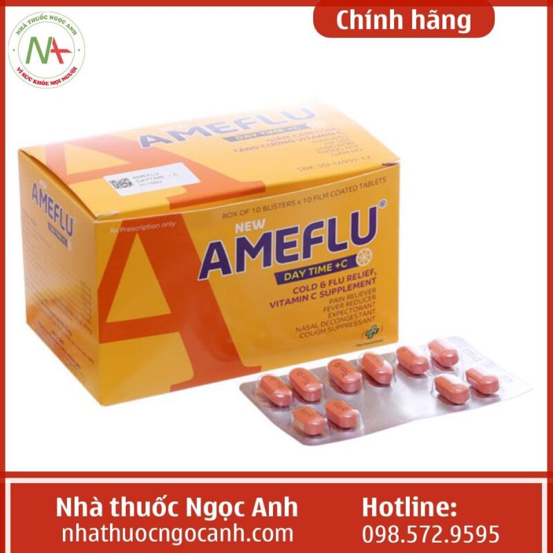 Thuốc Ameflu day time+C liều dùng, giá bao nhiêu, mua ở đâu?