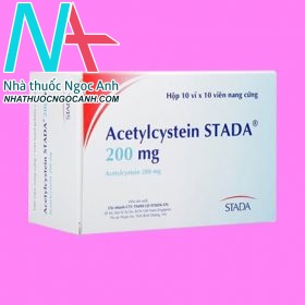 Thuốc Acetylcystein Stada: Công dụng, liều dùng, lưu ý tác dụng phụ