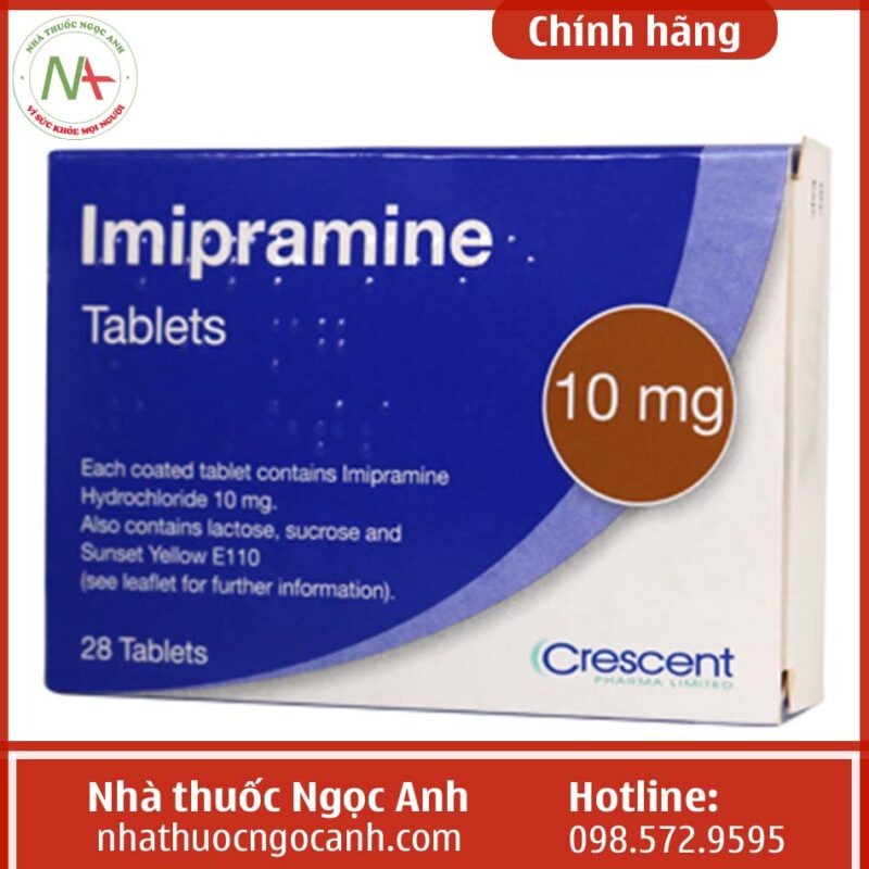 Thuốc Imipramine Tablets 10mg Crescent giá bao nhiêu, mua ở đâu