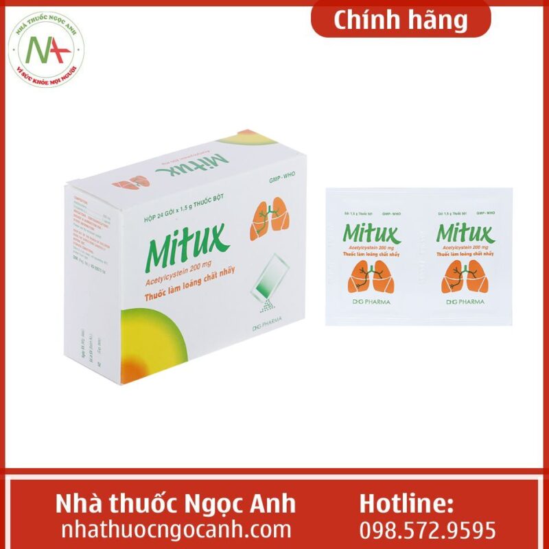 Thuốc Mitux 200mg là thuốc gì, cách dùng, giá bao nhiêu, mua ở đâu