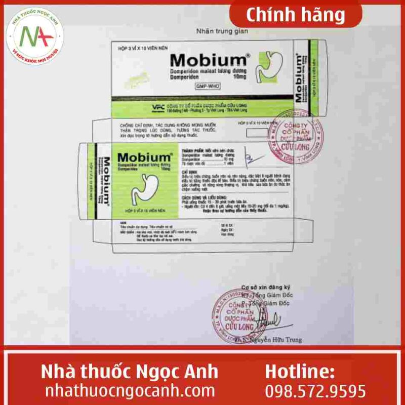 Thuốc Mobium 10mg là thuốc gì, có tác dụng gì, giá bao nhiêu, mua ở đâu