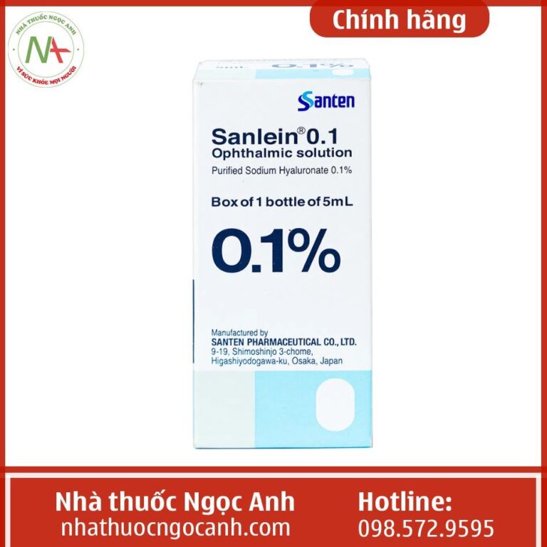 Thuốc nhỏ mắt Sanlein 0,1% công dụng, giá bao nhiêu, mua ở đâu