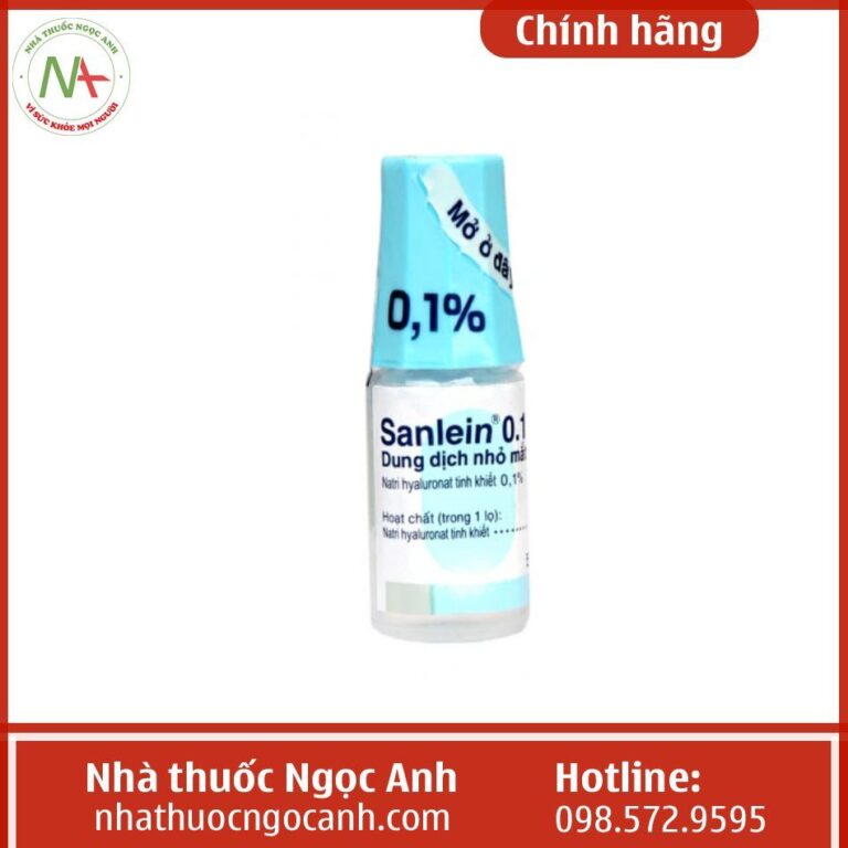 Thuốc nhỏ mắt Sanlein 0,1% công dụng, giá bao nhiêu, mua ở đâu
