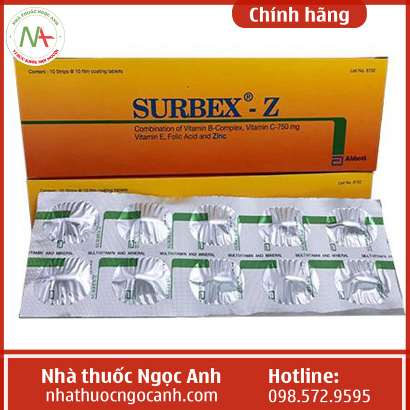 Thuốc Surbex - Z là gì, có tác dụng gì, giá bao nhiêu, mua ở đâu?