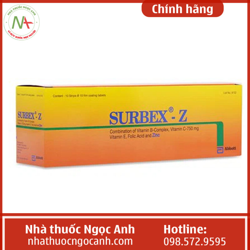 Thuốc Surbex - Z là gì, có tác dụng gì, giá bao nhiêu, mua ở đâu?