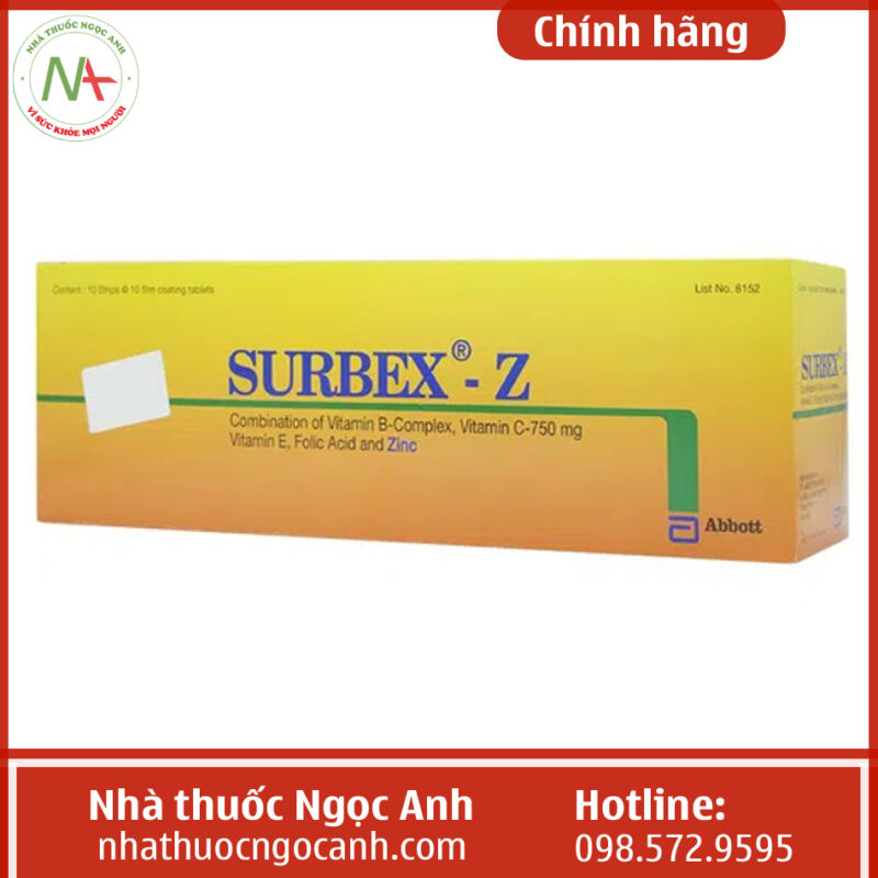 Thuốc Surbex - Z là gì, có tác dụng gì, giá bao nhiêu, mua ở đâu?