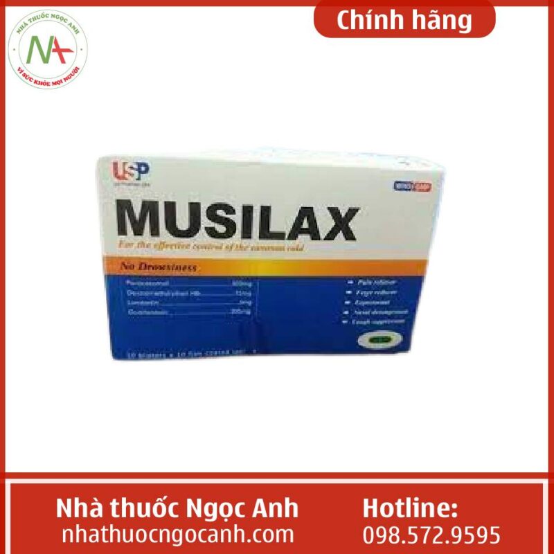 Thuốc Musilax là thuốc gì, có tác dụng gì, giá bao nhiêu, mua ở đâu