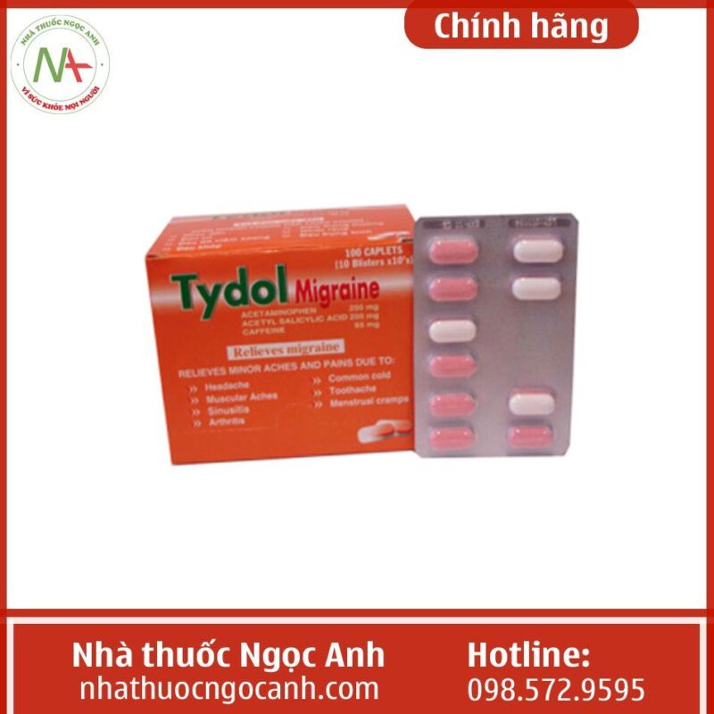 Thuốc Tydol Migraine có tác dụng gì, giá bao nhiêu, mua ở đâu?