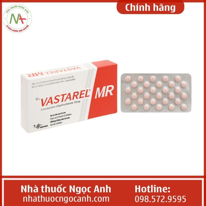 Thuốc Vastarel MR 35mg có gây hạ huyết áp không, giá bao nhiêu, mua ở đâu